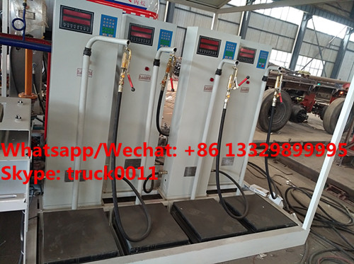 customized mobile skid propane gas refilling station with 4 digital ...
