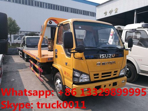 Japan brand ISUZU 4*2 LHD 4tons wrecker truck for sale, best price ...