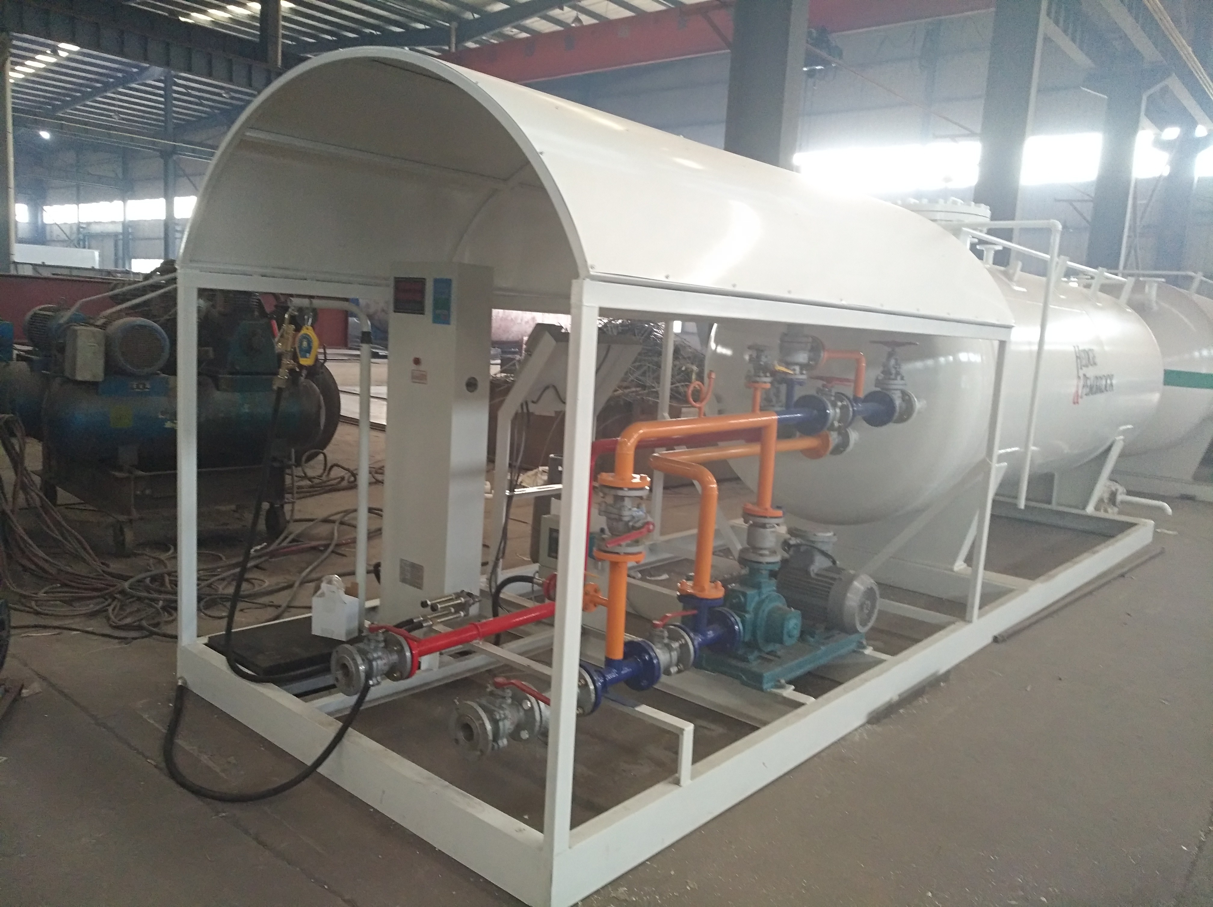 LPG Discharging Pump With Motor 2T-50Tons Refueling Station skid ...